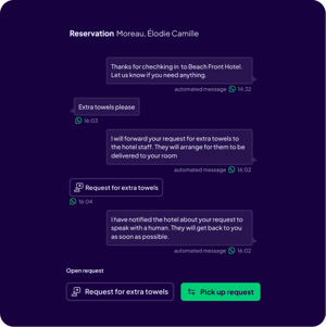 Instant Guest Communication | Moeiteloos gastvrijheid verbeteren | Runnr.ai